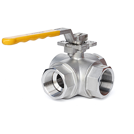 Hand Lever 3-Way Thread Ball Valves - Buy Hand Lever 3-Way Thread Ball ...